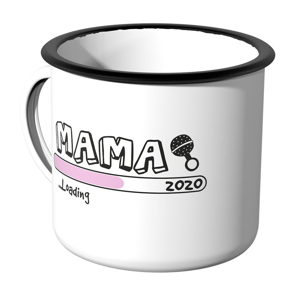 JUNIWORDS Emaille Tasse Mama loading - 2020 JUNIWORDS Emaille Tasse Mama loading - 2020