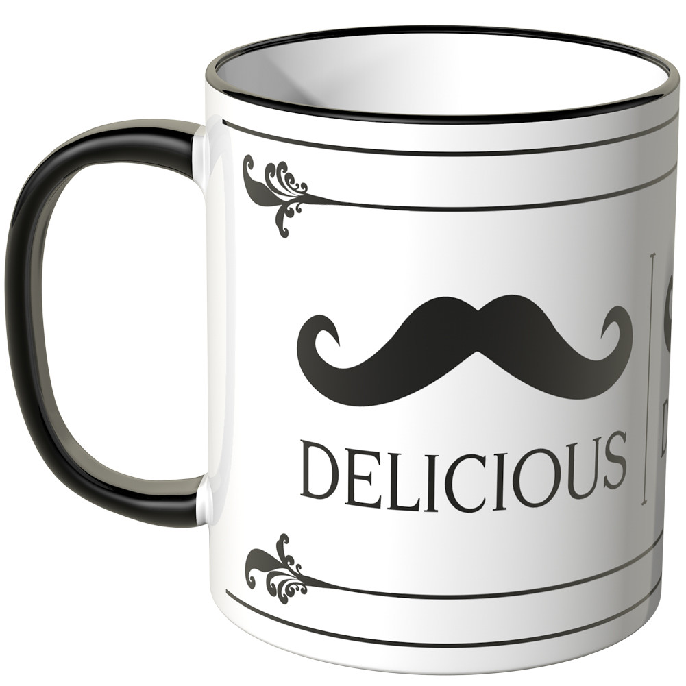 Juniwords Tasse Delicious Mit Schnurrbart